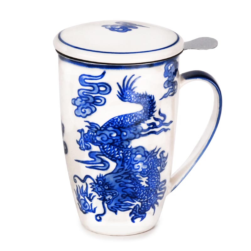 Tea Mug w/ Infuser - Dragon — FigmentsTeaShop